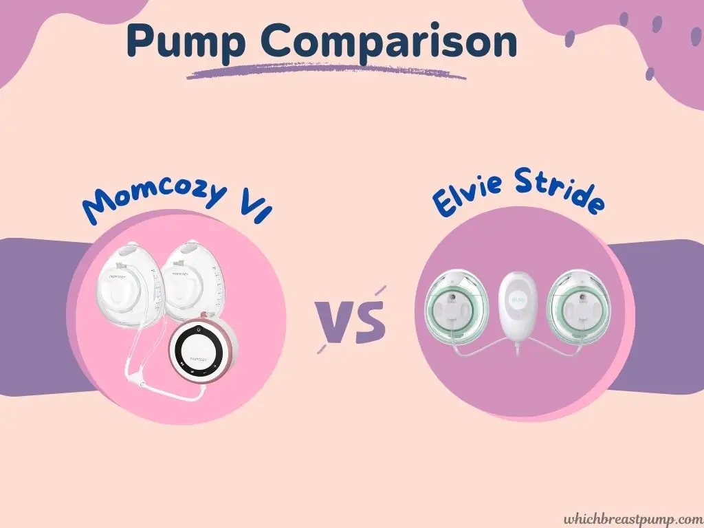 Momcozy V1 vs Elvie Stride: Competiton among wired hospital grade wearable hands free breast ...
